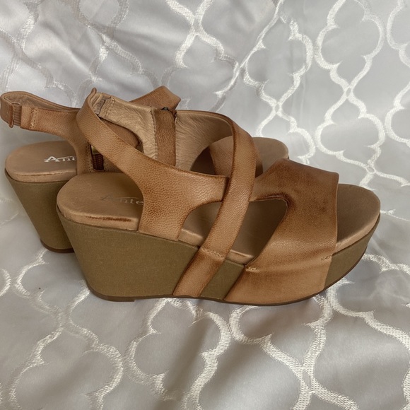 Antelope | Shoes | Antelope Leather Wedge Sandals | Poshmark